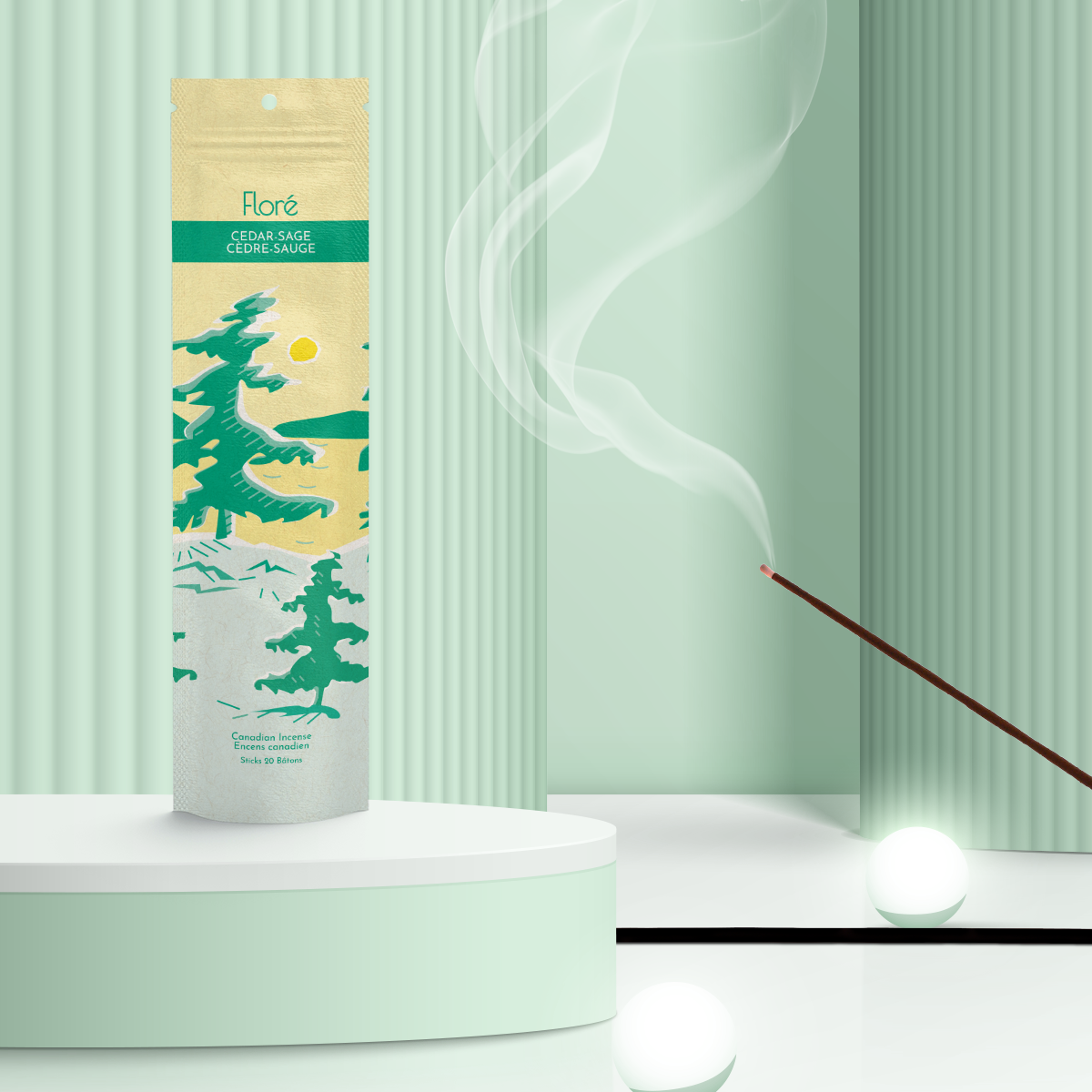 Cedar-Sage Incense Sticks – Floré Canadian Incense